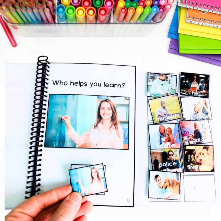 WH Question Adapted Book WHO with Real Photos for Special Education ...