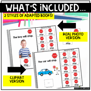 Core Vocabulary Adapted Book: STOP - Teach Love Autism