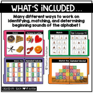 Alphabet File Folder Activities | Phonics | Literacy Stations - Teach ...