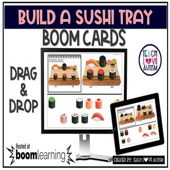 Build a Sushi Tray Boom Cards - Teach Love Autism