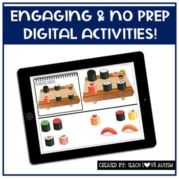 Build a Sushi Tray Boom Cards - Teach Love Autism