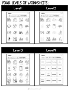 Cashier Reading Visually Comprehension - Teach Love Autism