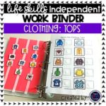 Clothing Independent Work Binder: Tops - Teach Love Autism