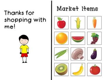 Color Matching at the Farmers Market an Adapted Book - Teach Love Autism