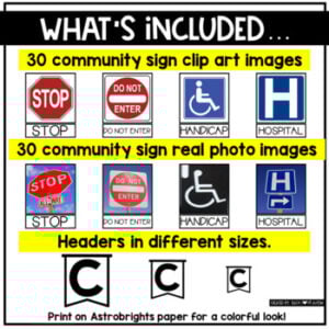 Life Skills Classroom Decor | Interactive Community Signs Bulletin ...
