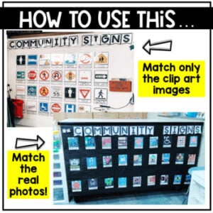 Life Skills Classroom Decor | Interactive Community Signs Bulletin ...