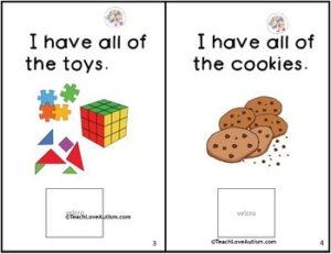 Core Vocabulary Adapted Book: ALL - Teach Love Autism