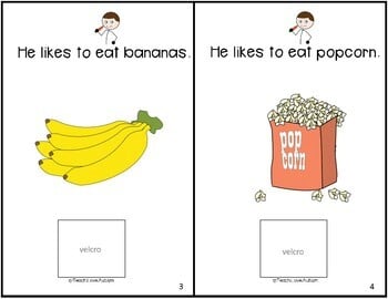 Core Vocabulary Adapted Book: EAT - Shop | Teach Love Autism