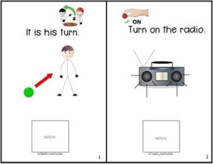 Core Vocabulary Adapted Book: TURN - Teach Love Autism