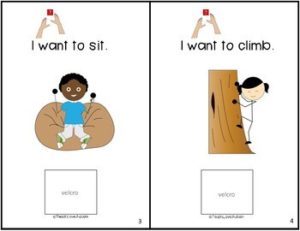 Core Vocabulary Adapted Book: WANT - Teach Love Autism