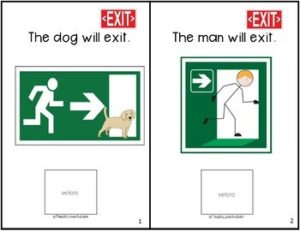 Core Vocabulary Adapted Book: eXit - Teach Love Autism