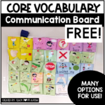Core Vocabulary Communication Board for Speech Therapy and AAC Devices ...