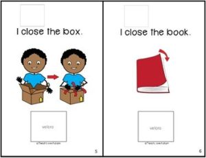 Core Vocabulary Editable Symbol Adapted Book: CLOSE - Teach Love Autism