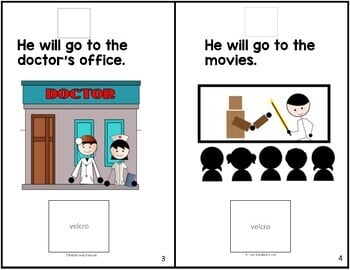 Core Vocabulary Editable Symbol Adapted Book: GO - Teach Love Autism