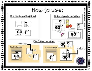 Core Vocabulary Puzzles & Tasks: GO - Teach Love Autism