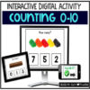Counting 0-10 Digital Task Cards | One to One Correspondence | Math ...
