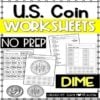 Dime Worksheets - Teach Love Autism