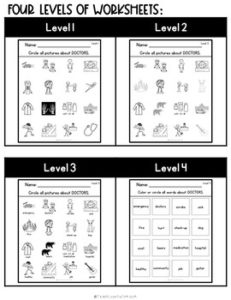 Doctor Reading Visually Comprehension - Teach Love Autism