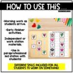 February Work Tasks or File Folders - Teach Love Autism