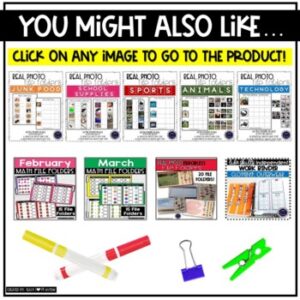 February Work Tasks or File Folders - Teach Love Autism