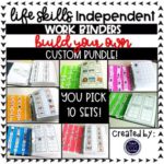 Life Skills Independent Work Binder: Custom 10 Binder Bundle - Teach ...