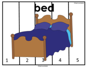 Life Skills Puzzles: Bedroom Differentiated Set - Teach Love Autism