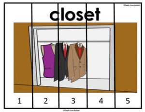 Life Skills Puzzles: Bedroom Differentiated Set - Teach Love Autism