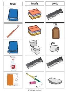 Life Skills Tasks: Bathroom Clothespin Cards - Teach Love Autism