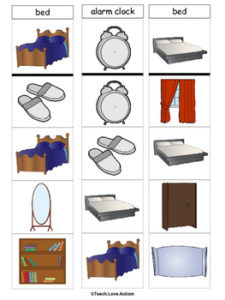 Life Skills Tasks: Bedroom Clothespin Cards - Teach Love Autism