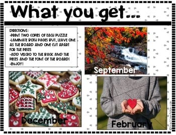 Months of the Year Puzzle - Teach Love Autism