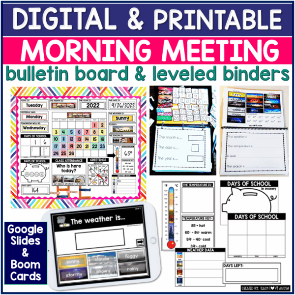 Morning Meeting | Calendar Time | Circle Time | Bundle for Special ...