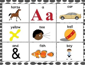 Sight Word Picture Cards Set 1 - Teach Love Autism