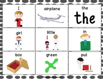 Sight Word Picture Cards Set 1 - Teach Love Autism