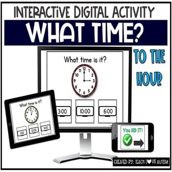 Time to the Hour Digital Task Cards | Life Skills Boom Cards - Teach ...