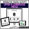 Upper and Lowercase Match Digital Task Cards and Boom Cards - Teach ...
