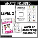 Valentine's Day Wh Question Adapted Book - Teach Love Autism