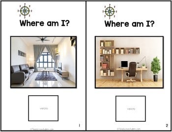 WH Question Adapted Books with Real Photos WHERE - Teach Love Autism