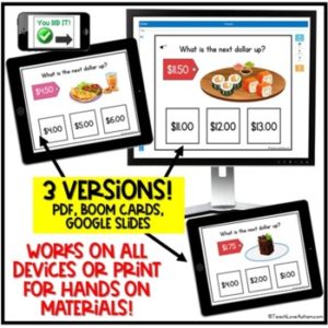 Italian Restaurant Next Dollar Up Interactive PDF, Boom Cards, and ...
