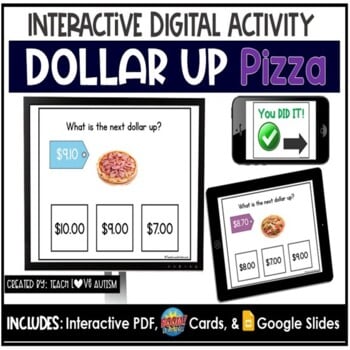 Pizza Restaurant Next Dollar Up Interactive PDF, Boom Cards, and Google ...