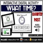 Telling Time to Quarter After Digital Task Cards | Math Boom Cards ...