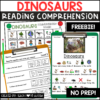 Dinosaurs Reading Visually Comprehension FREEBIE - Teach Love Autism