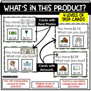 Counting Money Task Card Activity: Winter FREEBIE - Teach Love Autism