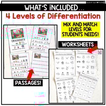 School Reading Comprehension with Visuals for Special Education - Teach ...