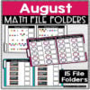 Back to School Math File Folders and Activities | AUGUST - Teach Love ...