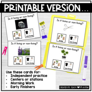 Living and Non-Living Things | Science Task Cards | Boom Cards - Teach ...
