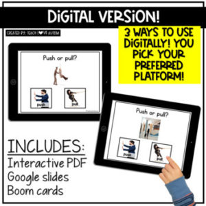 Push or Pull | Force and Motion | Science Task Cards | Boom Cards ...