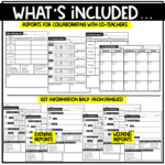 Editable Daily Weekly Monthly School Parent Communication Logs ...