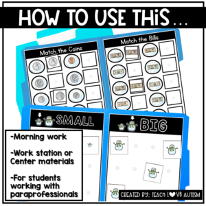 Winter Math File Folders and Activities | JANUARY - Teach Love Autism