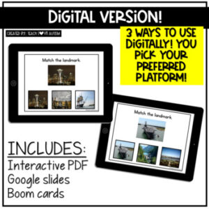 Landmarks | Geography | Social Studies Task Cards | Boom Cards - Teach ...