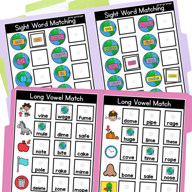 April Reading File Folders - Teach Love Autism